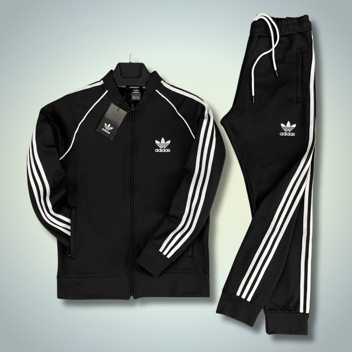 Trening Adidas Classics Adicolor pentru bărbați, negru. Calitate premi ...
