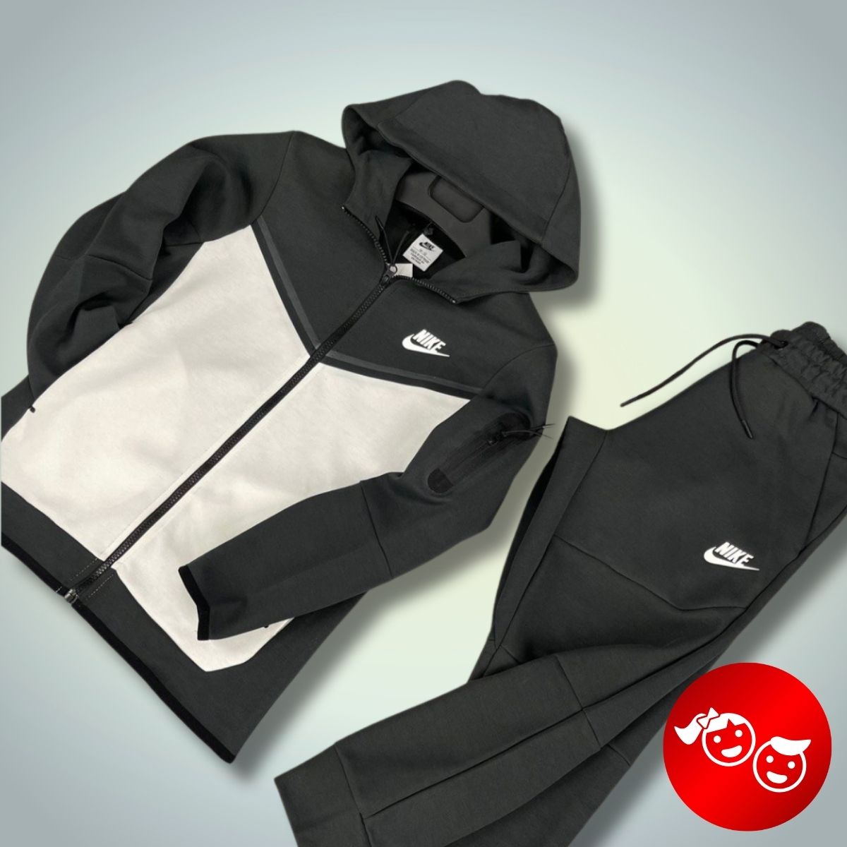 Trening Nike Tech Fleece pentru copii, grafit-alb. Calitate premium ...