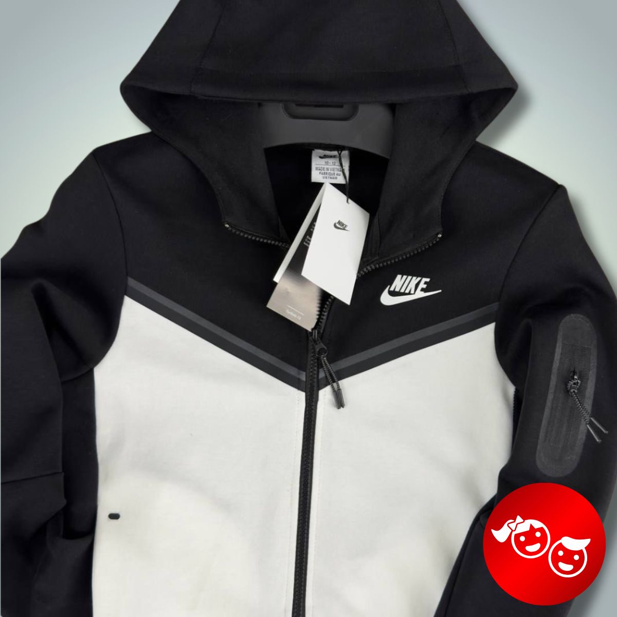 Trening Nike Tech Fleece pentru copii, negru și alb. Calitate premium ...