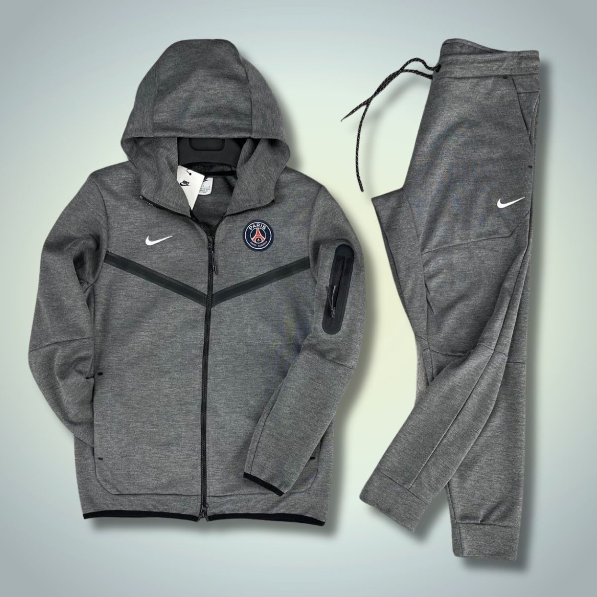 Trening Nike Tech Fleece pentru bărbați, PSG, gri. Calitate premium ...
